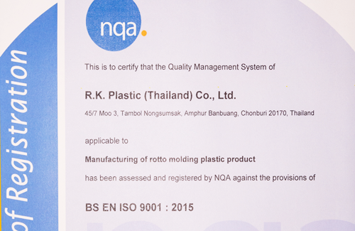RK PLASTIC - Quality